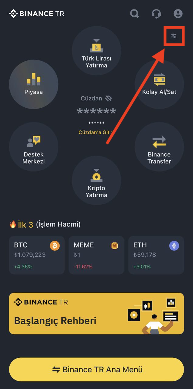 Binance TR Hızlı Menü Başlangıç Rehberi