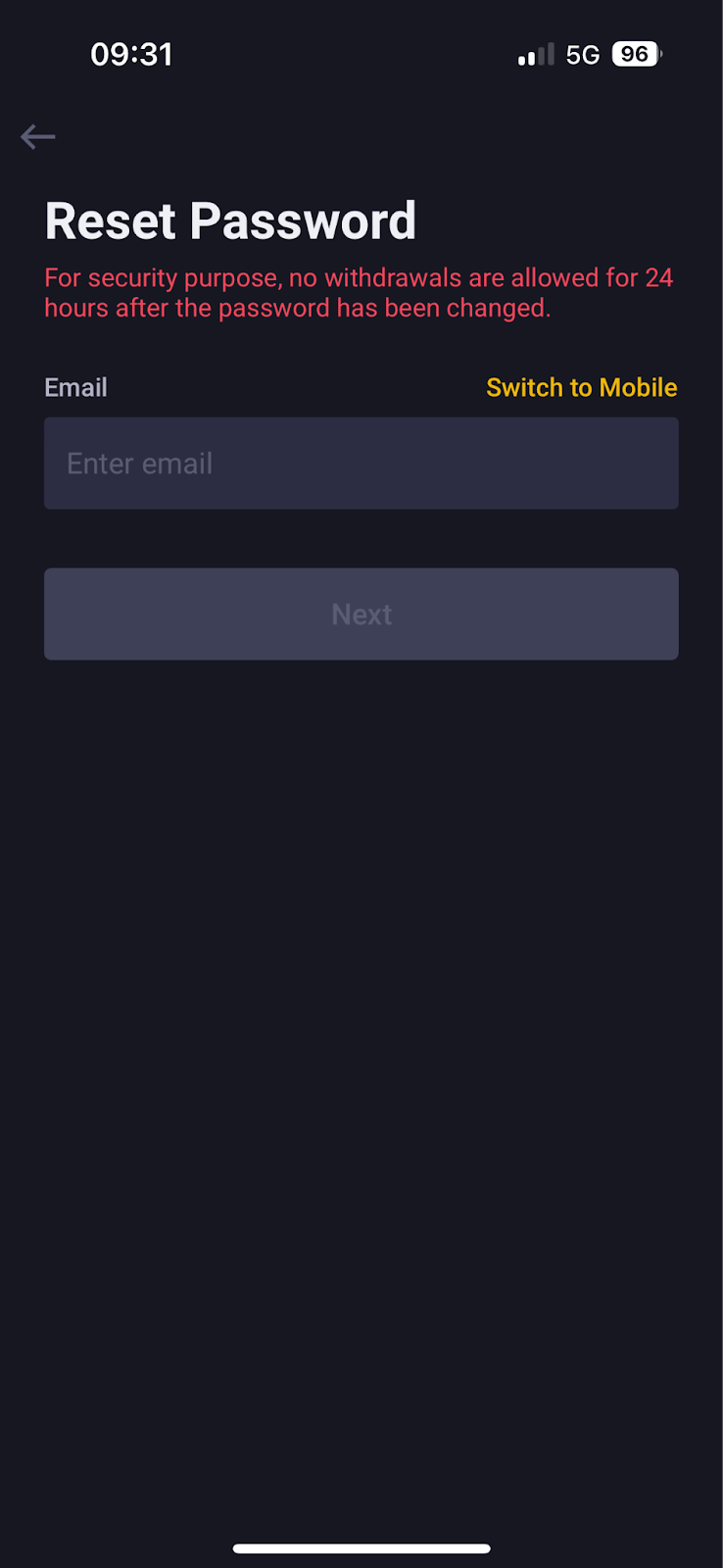 How to Reset Your Binance TH Account Password | Binance TH