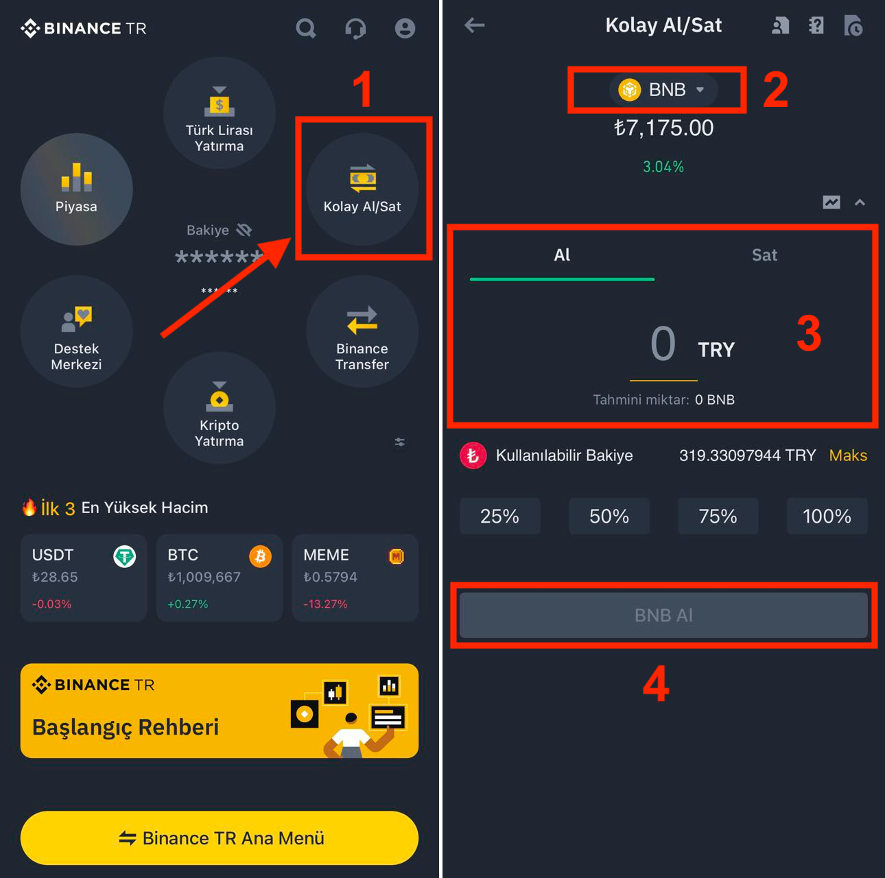 Binance TR Hızlı Menü Başlangıç Rehberi