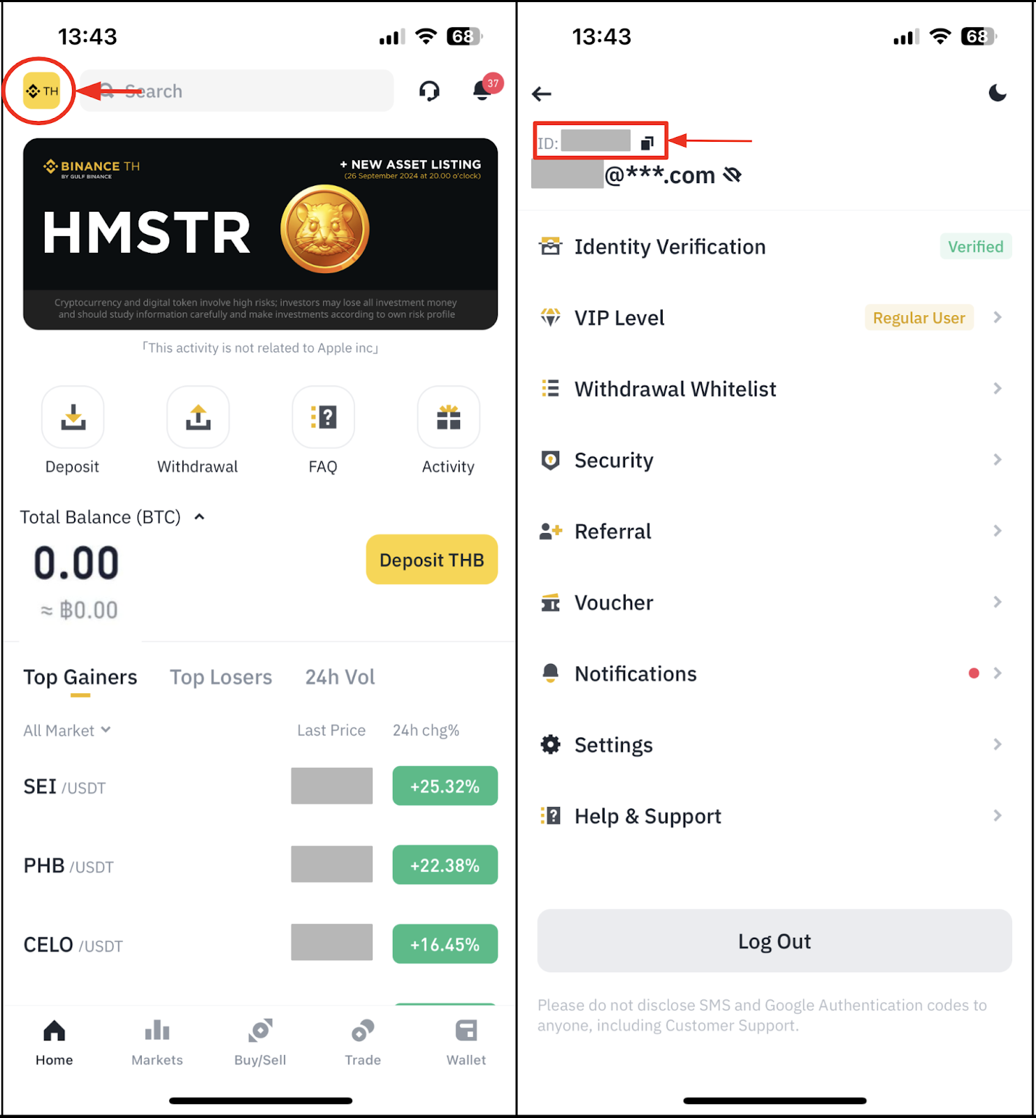 How to Find My BINANCE TH User ID (UID) | Binance TH